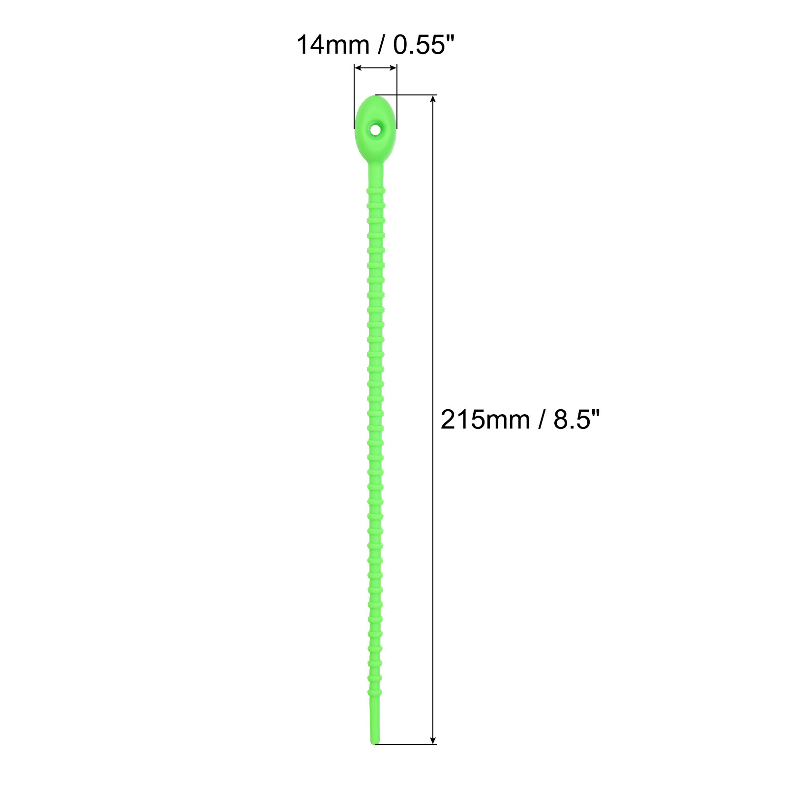 All-Purpose Silicone Ties 8.5 Inch, 15 Pieces Reusable Bread Ties ...