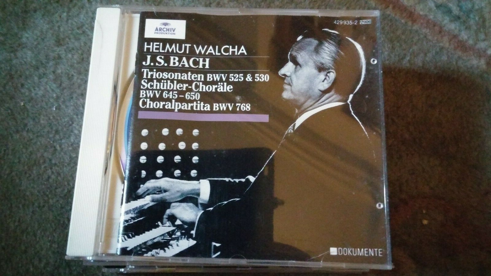 Helmut Walcha,"J.S.Bach:Organ Works" CD-429 935 2 | eBay
