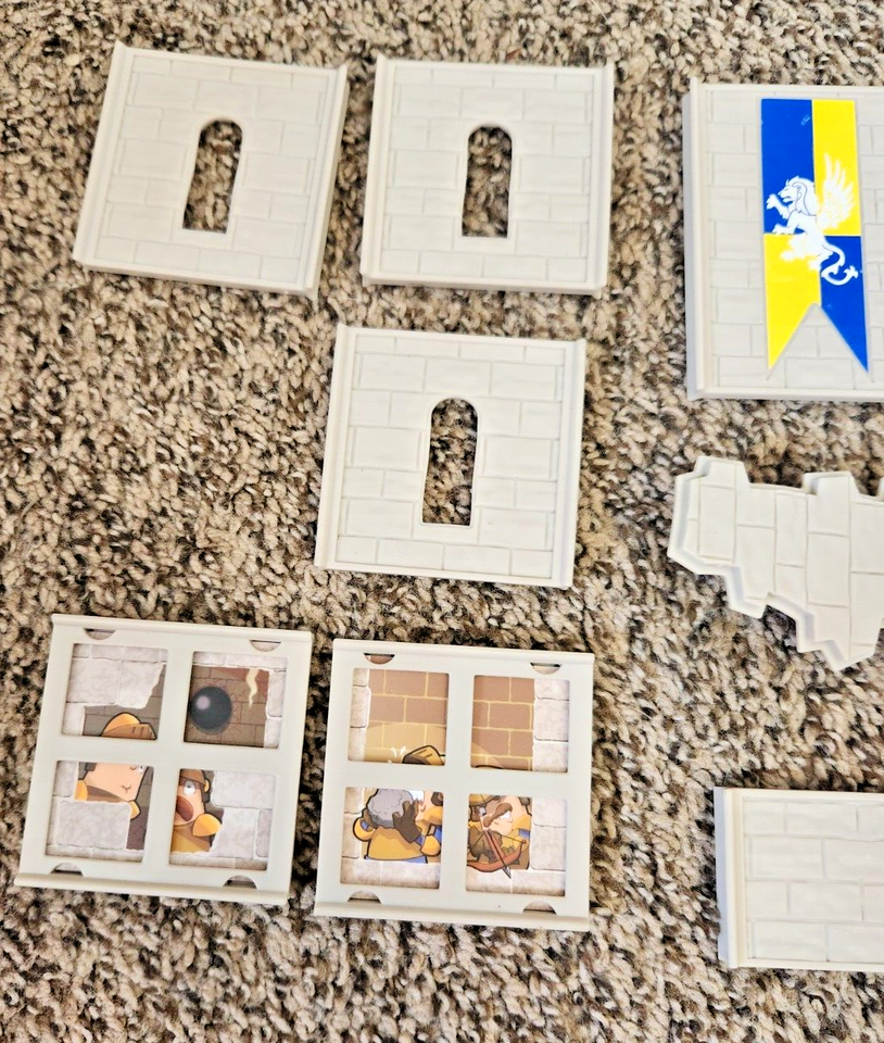 11 FISHER PRICE TRIO BUILDING KINGS CASTLE REPLACEMENT WINDOW AND WALL ...