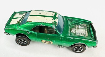 Hot Wheels Redline 1970 Heavy Chevy Green Spoilers Camaro Car #8 Decals ...
