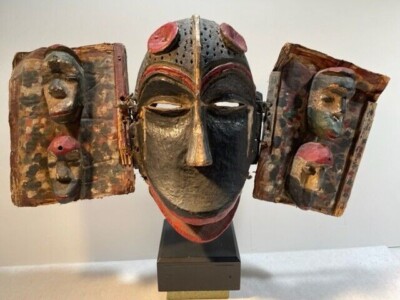 Vintage Authentic Nigerian Igbo (Ibo) Articulated Mask | eBay