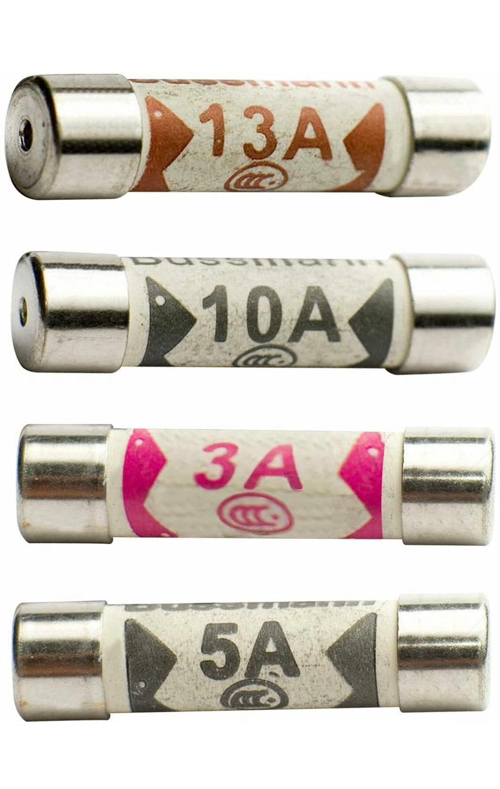 Mixed Household Electrical Fuses 3A 5A 10A 13A Ceramic Cartridge Plug ...