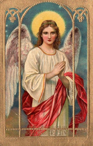 Lovely ANGEL PRAYS On Beautiful Vintage 1911 CHRISTMAS Postcard | eBay
