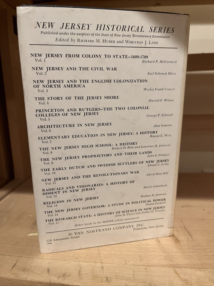 Architecture in New Jersey By Alan Gowans | eBay