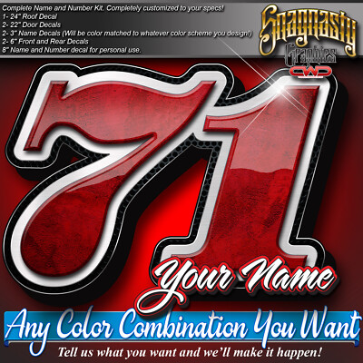 RACE CAR NUMBERS SET DIRT LATE MODEL MODIFIED STREET STOCK IMCA ...