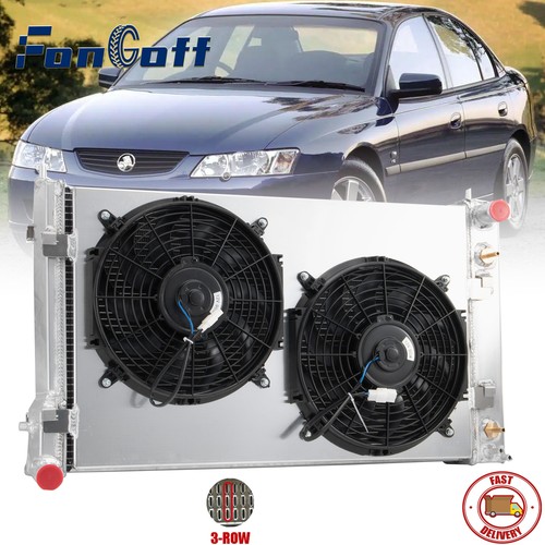 3 Row Radiator Fan Shroud Fit 02-04 Holden Commodore VY SS 5.7L GEN3 V8 ...