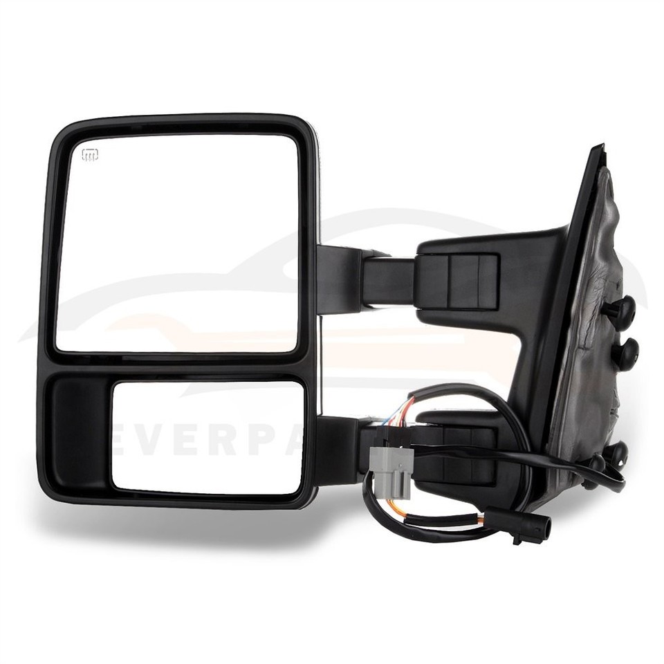 2x Power Heated Smoked Signal Side Mirrors For 1999-2007 Ford F250 F350 ...