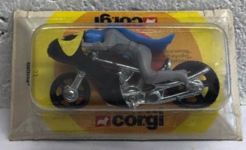 CORGI Junior Jr Batcycle Batman Figure #23 Vintage Adam West Motorcycle ...