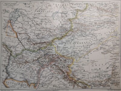 Pre-1900 - Map Of Central Asia