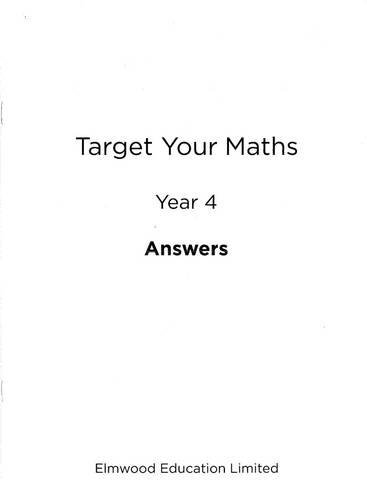 Target Your Maths Year 4 Answer Book, Pearce 9781906622329 Fast Free ...