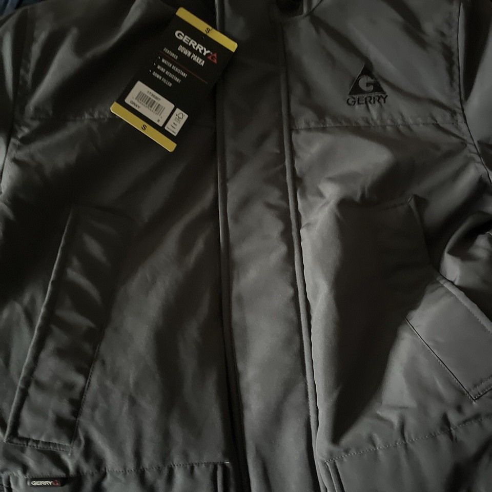 Gerry Men's' Down Parka Jacket, Gray, Size Small | eBay