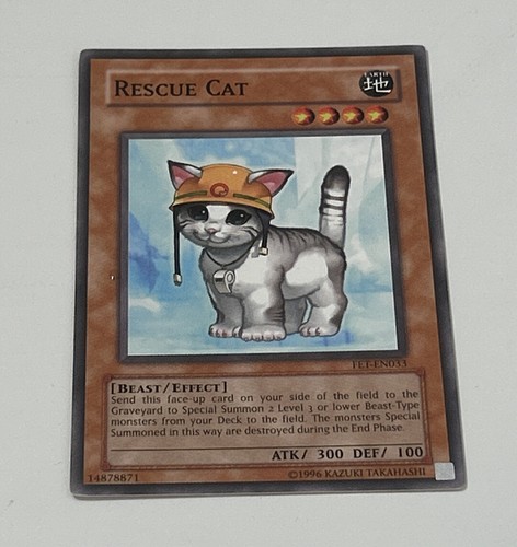 Yu-Gi-Oh! TCG Rescue Cat Flaming Eternity FET-EN033 Unlimited Common | eBay
