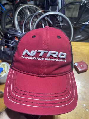 Nitro Boats Red Black Slouch Hat Baseball Cap | eBay