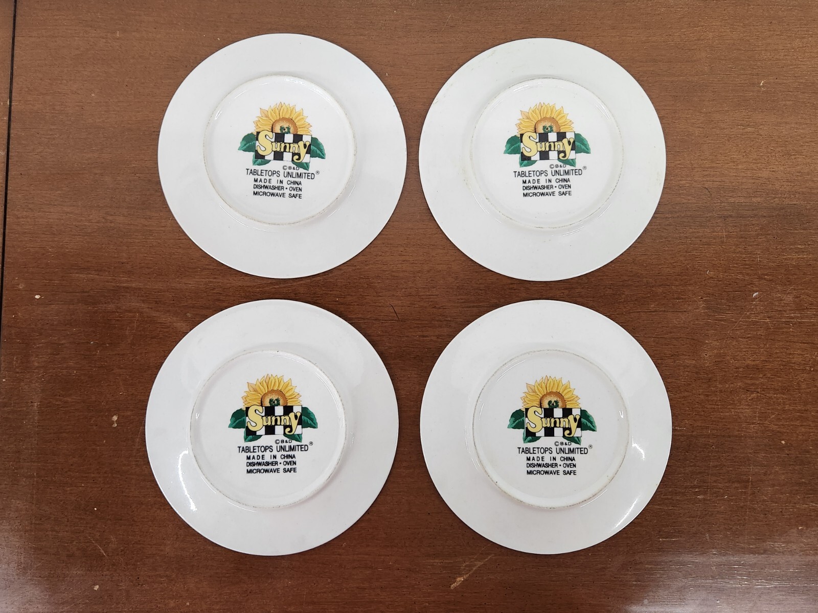 8 Tabletops Unlimited Sunny Pattern 6" Saucers Sunflower Dinnerware | eBay