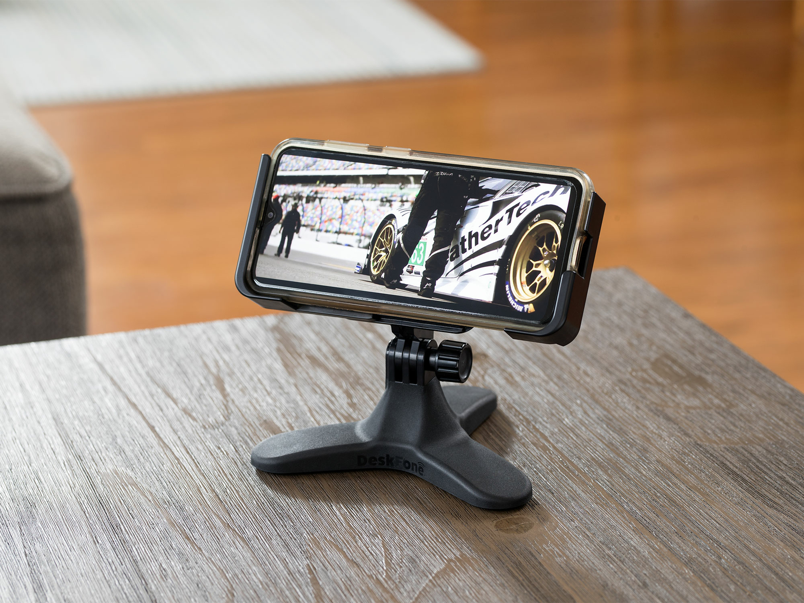 WeatherTech DeskFone™ Two View Adjustable Flat Surface Cell Phone ...