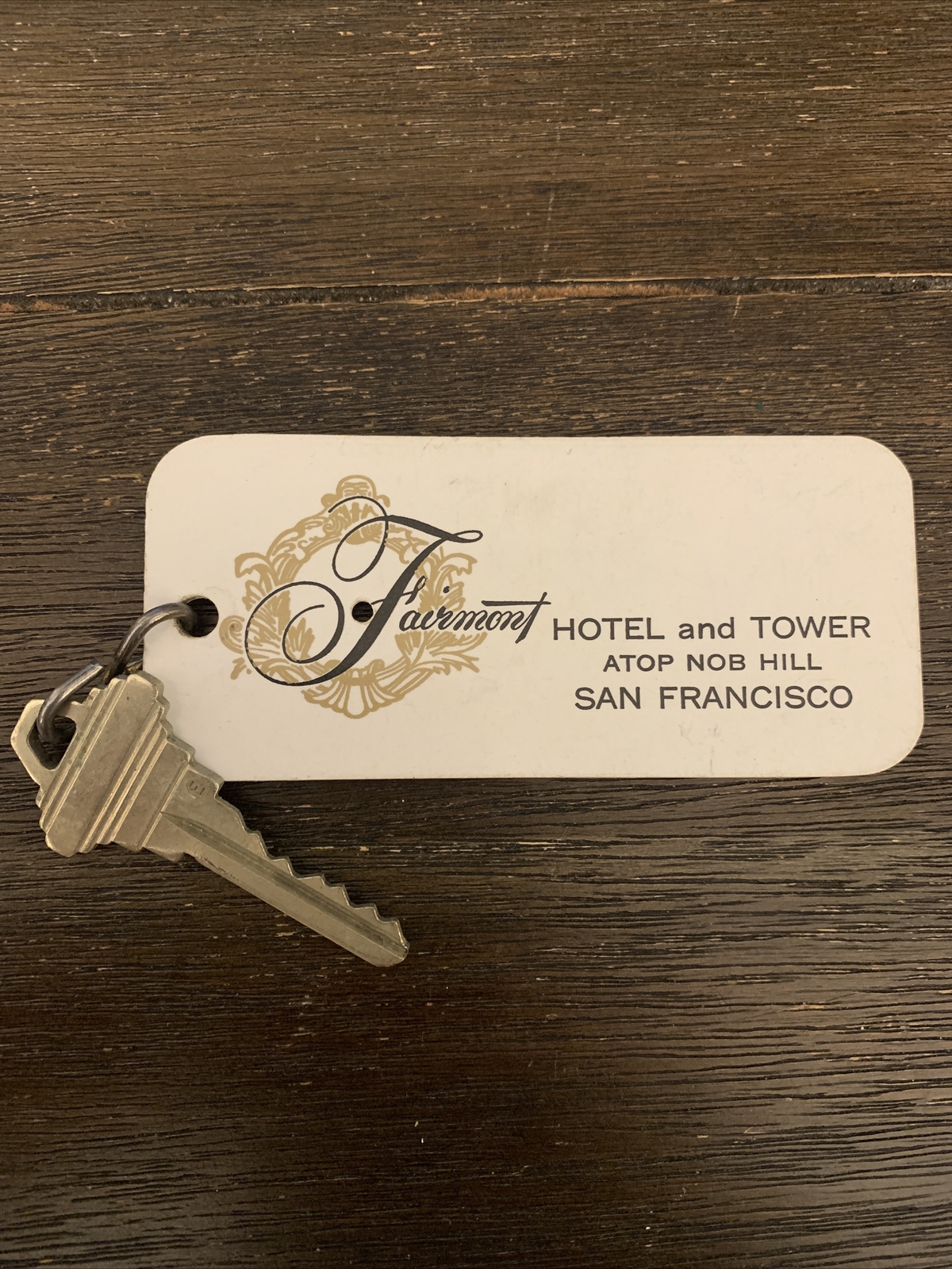 Fairmont Hotel And Tower Atop Nob Hill San Francisco California CA Key ...