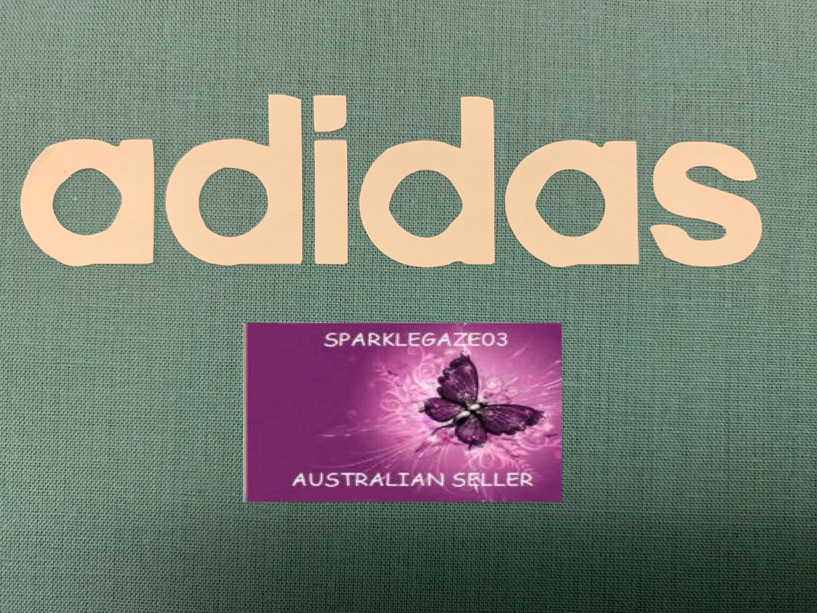 ADIDAS WORD LOGO IRON ON HEAT TRANSFER VINYL DECAL SPORT | eBay Australia
