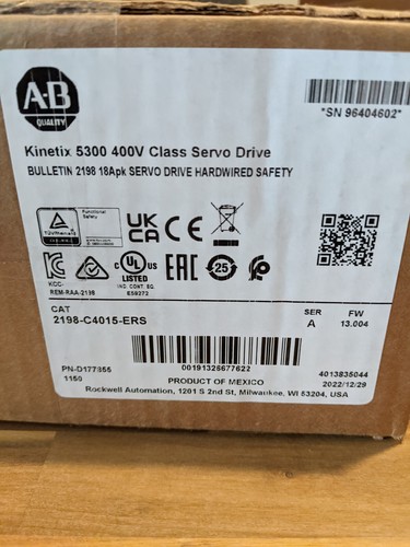 NEW Sealed AB Allen Bradley 2198-C4015-ERS Kinetix 5300 400V Class ...