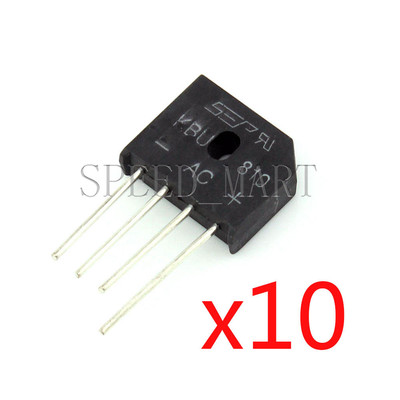 10 pcs KBU810 Bridge Rectifier Gleichrichter 1000V AC change DC 8A KBU ...