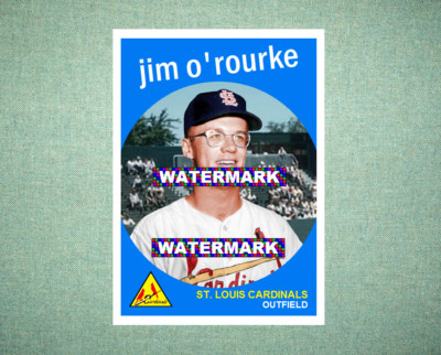 Jim O'Rourke St Louis Cardinals 1959 Style Custom Baseball Art Card | eBay