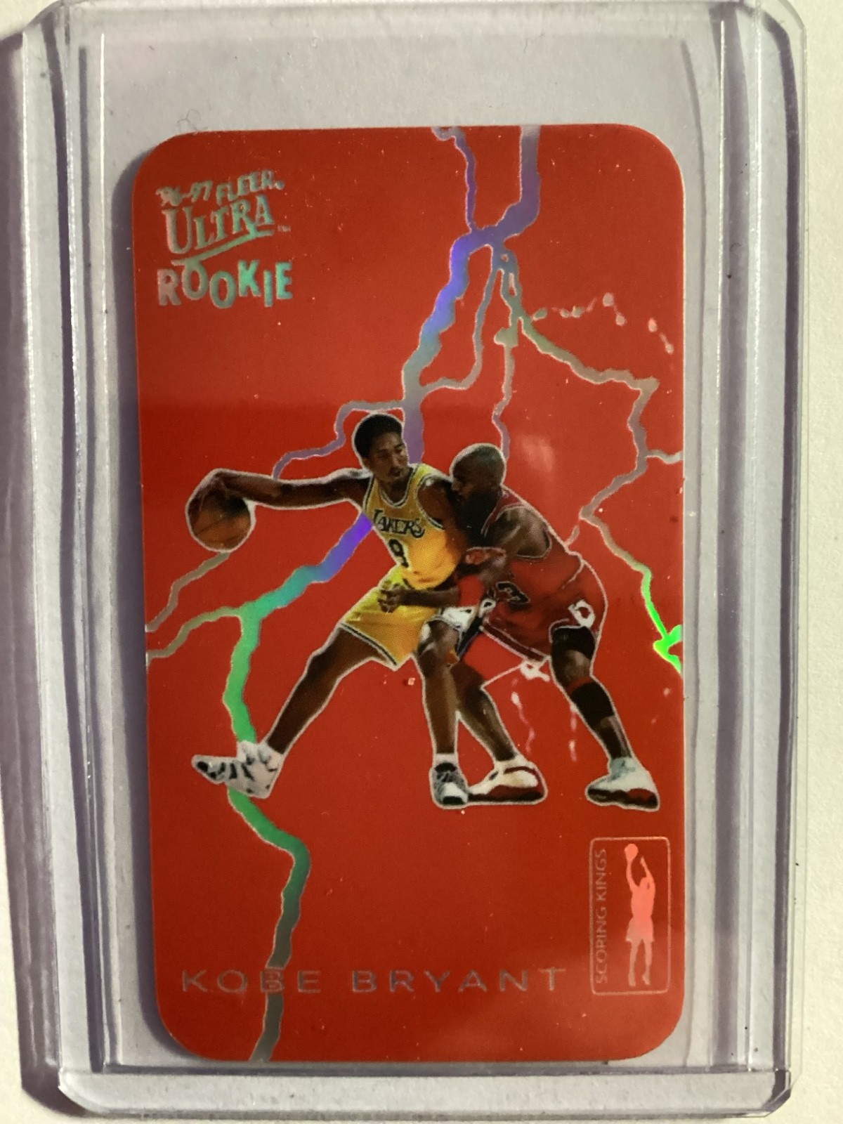 1996 Ultra Scoring Kings Ruby Red Kobe Bryant Michael Jordan Holo ...