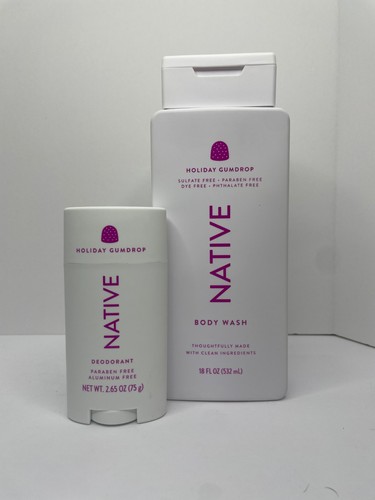 Native Deodorant and Body Wash Set Holiday Gumdrop | eBay