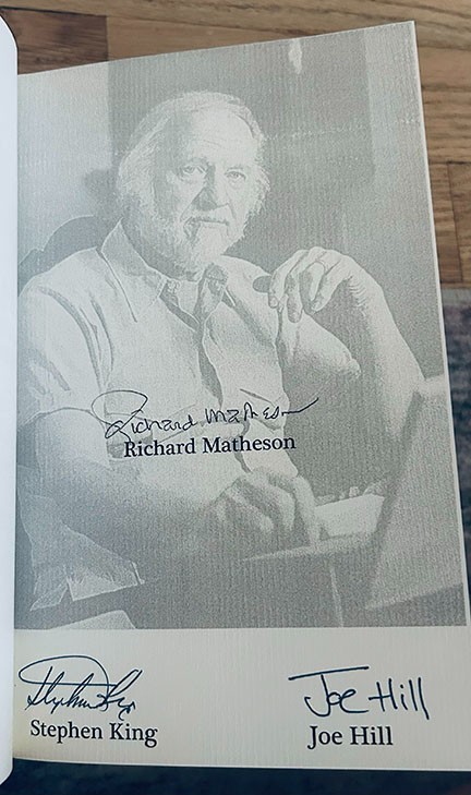 He Is Legend/Error copy signed by Stephen King, Joe Hill, Richard ...