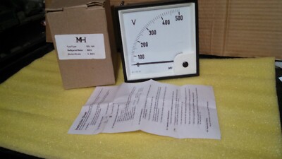 MH EQ144 Analog Volt Meter 0-500V 144x144 mm Transducer Transmitter ...