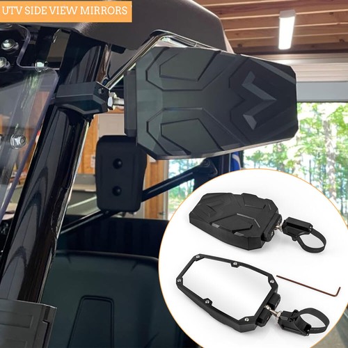 1.5"-2" Rear View Side Mirrors UTV / SXS For Can-Am Polaris RZR PRO XP ...