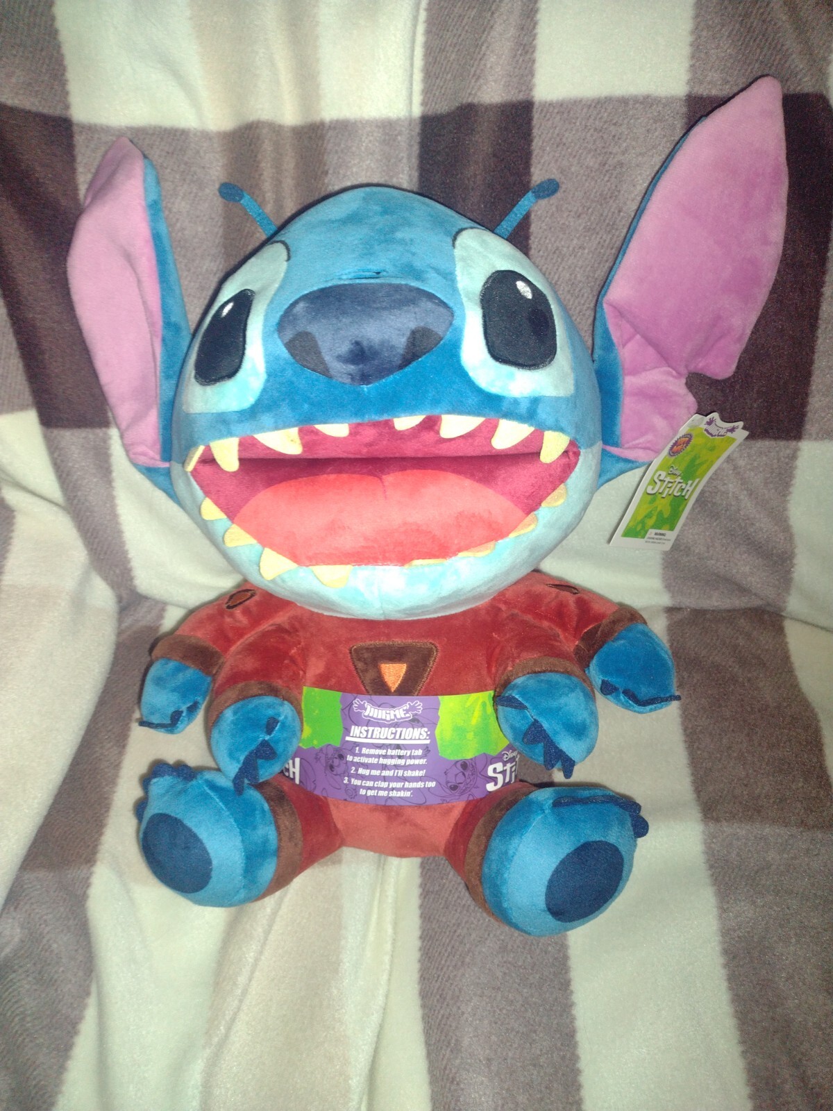 Disney Lilo and Stitch Evil Stitch 16" Kidrobot HugMe Vibrating Plush Toy NEW | eBay
