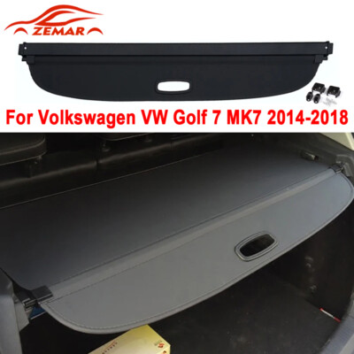 2014-2018 Volkswagen VW Golf 7 MK7 Rear Trunk Cargo Cover Security ...