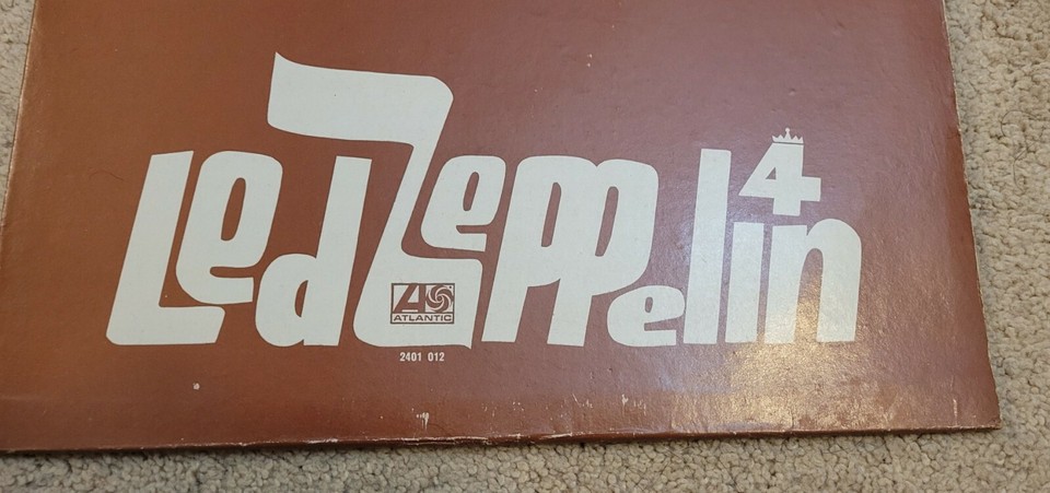 LED ZEPPELIN ORIGINAL 4 RECORD INDIA BOMBAY ATLANTIC 24012 012 POLYDOR ...