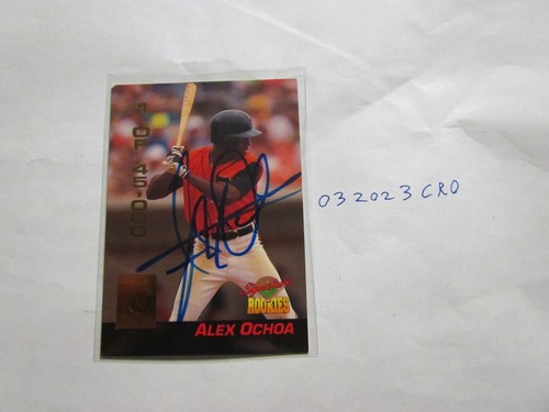 1994 Signatures Rookies Alex Ochoa signed Baseball Card | eBay