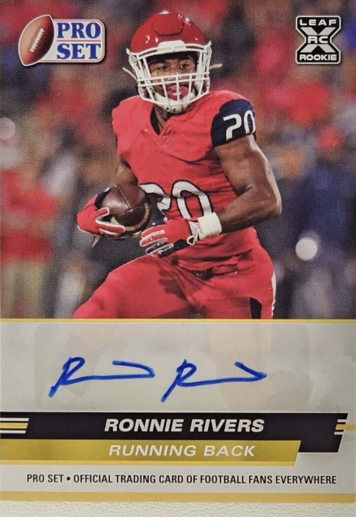 2022 Leaf Pro Set Draft - Autographs Gold #PSA-RR1 Ronnie Rivers (AU ...