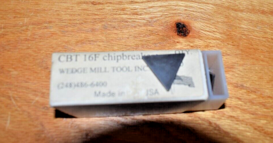 Wedge Mill Tool Co, CBT 16F Carbide insert, Chipbreaker, 10 pcs, New | eBay