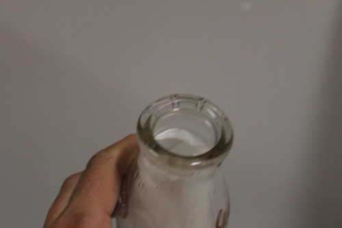 RARE 1950s GRIDLEY PAINTED GLASS 1/2 PINT MILK BOTTLE SIGN MILWAUKEE ...