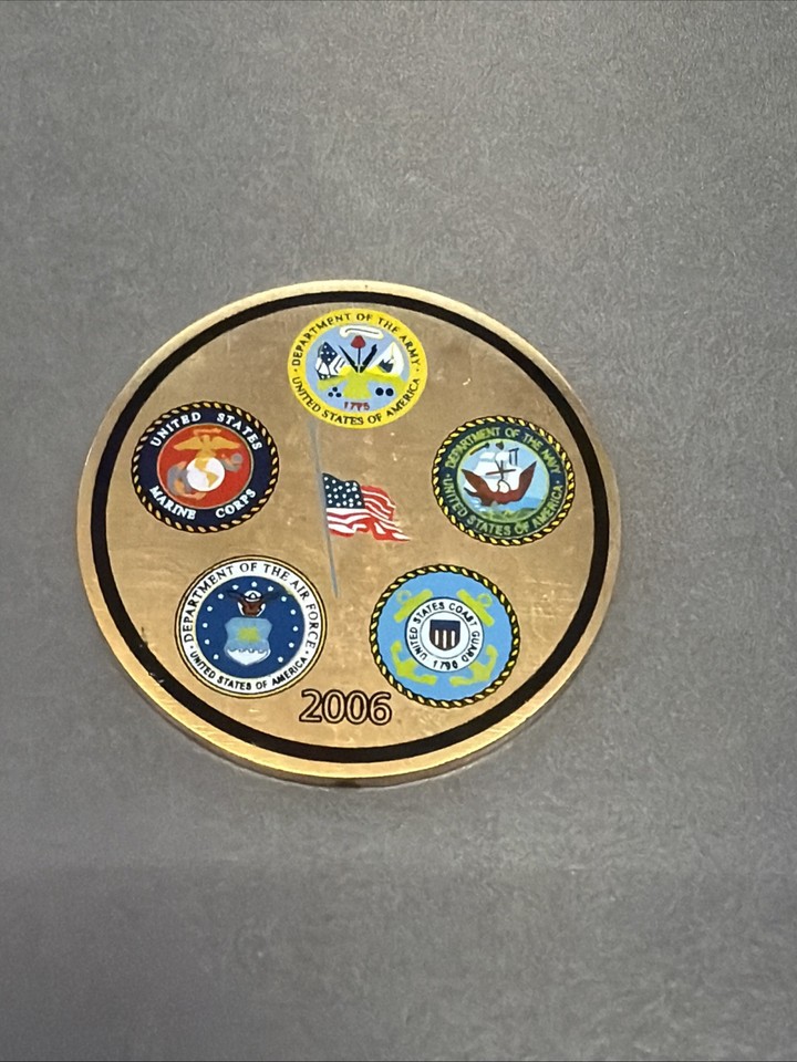 Great Lakes National Military Cemetery Challenge Coin 2006 Michigan C14 ...