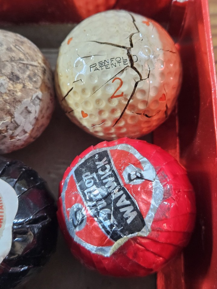 VINTAGE GOLF BALLS JOB LOT DUNLOP 65 WRAPPED PRICE’S EVERLASTING ...