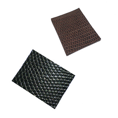 2x Violin Viola Bow Shaft Lizard Leather Grip Lapping Coffee + Black ...