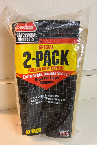New Old Stock - O Cedar 2-Pack Roller Mop Refill Sponge Roll-O-Matic ...