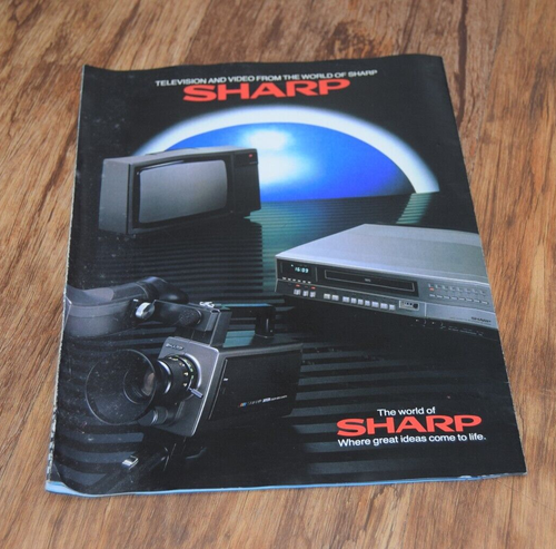 SHARP VIDEO AND AUDIO PRODUCTS CATALOGUE 1982 Vintage retro brochure | eBay