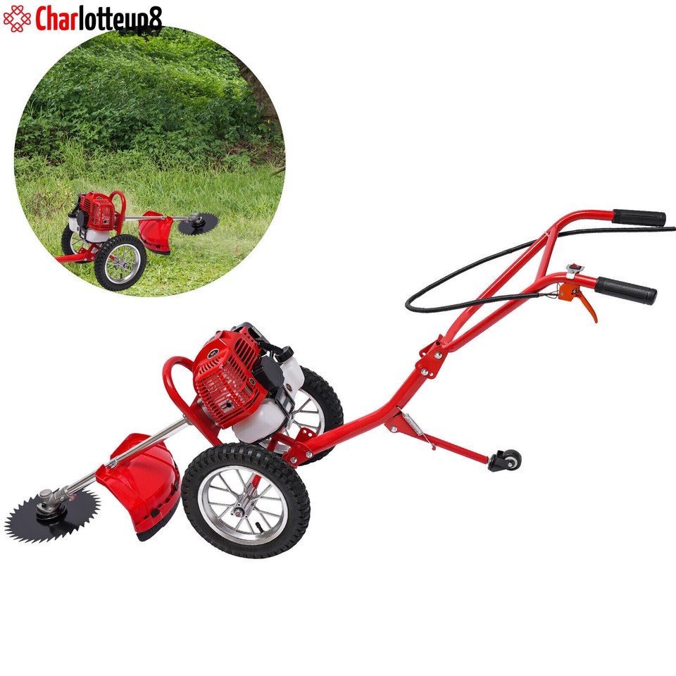 Hand Push Type Grass Cutter Lawn Mower Trimmer Gasoline Brush Cutting ...