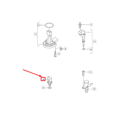 AUDI A1 8X Oil Pressure Switch 04L919081 | eBay