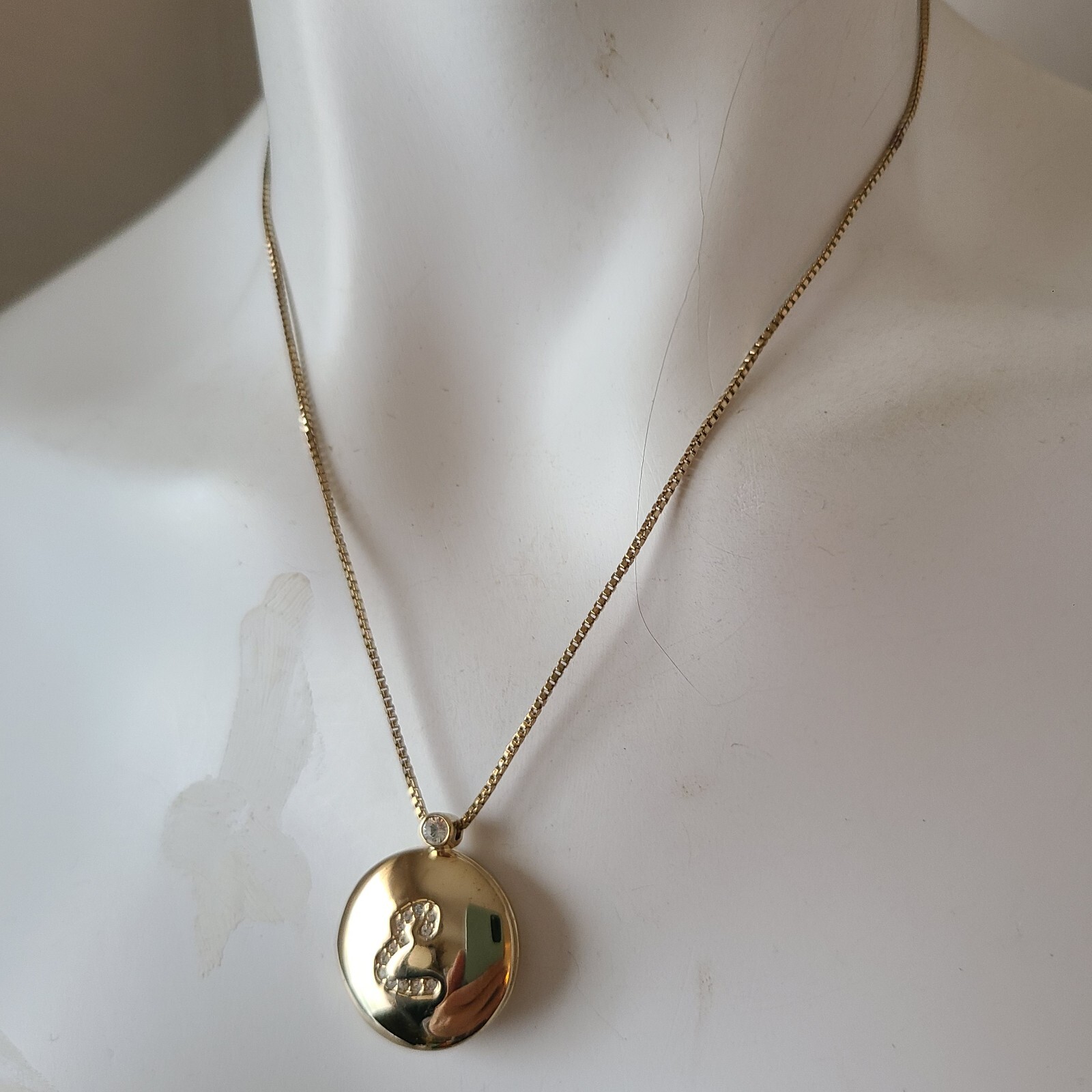 Monet Initial E Crystal Locket Gold Tone In Original Gift Box | eBay