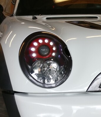 Orranje R50 R52 R53 Xenon DRLs LED Globe Modification - Daytime Running ...