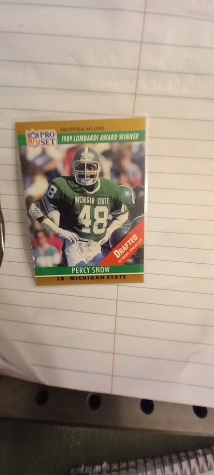 1990 pro set Percy snow | eBay