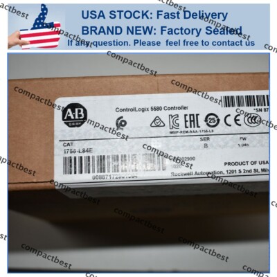 Factory Sealed New Original 1756-L84E ControlLogix Logix5580 Processor ...