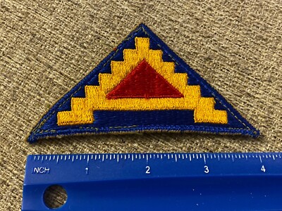 US Army 7th Army Triangle Red Blue Yellow Patch INV9611 | eBay