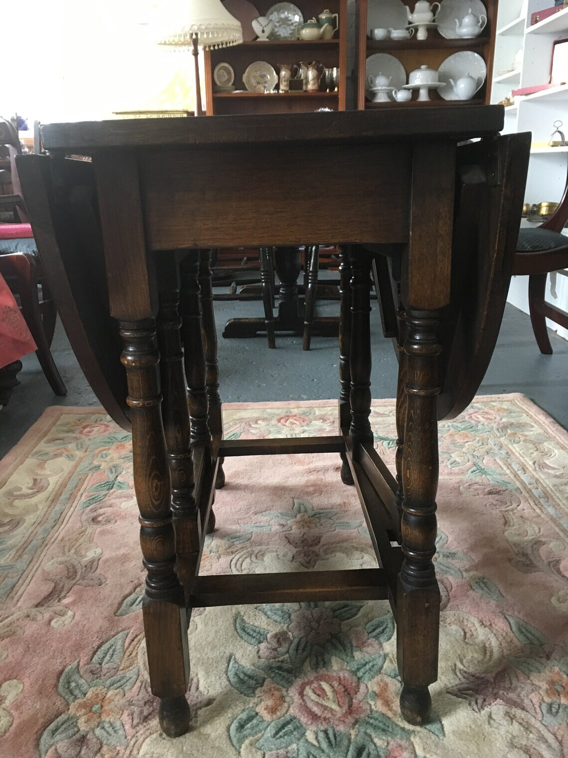 17th Century Antique English Antique Oak Gate Leg Dining Table Peg ...