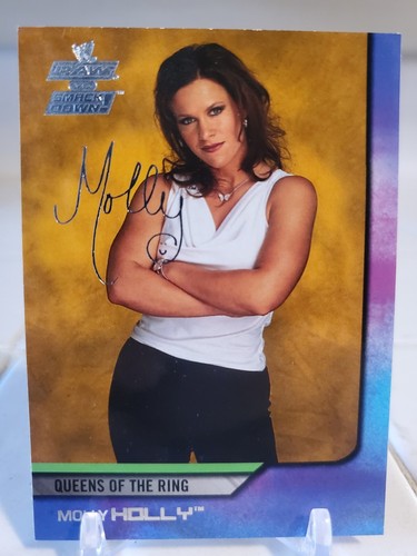 2002 Fleer Foil WWE WWF Queens Of The Ring Card #75 MOLLY HOLLY Raw Vs ...